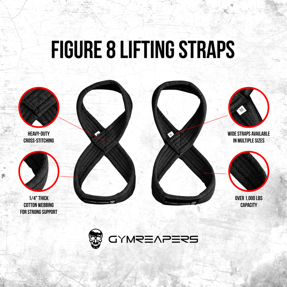 Gymreapers Figure 8 Lifting Straps - Khaki